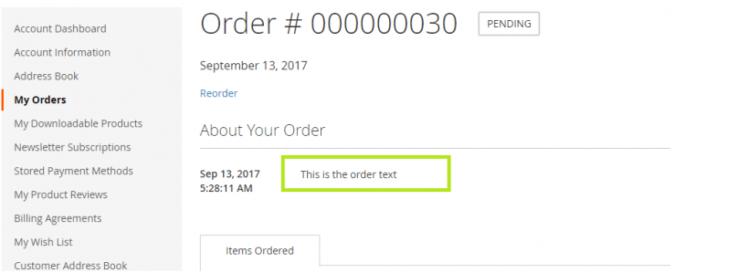 How to Add Customer Web Order Comment in SAP from Magento