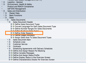 Configure Sales Order Reasons in SAP | APPSeCONNECT
