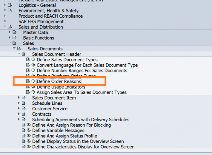 Configure Sales Order Reasons in SAP | APPSeCONNECT
