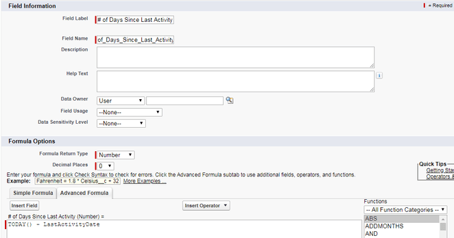 How to Create a Formula Fields In Salesforce