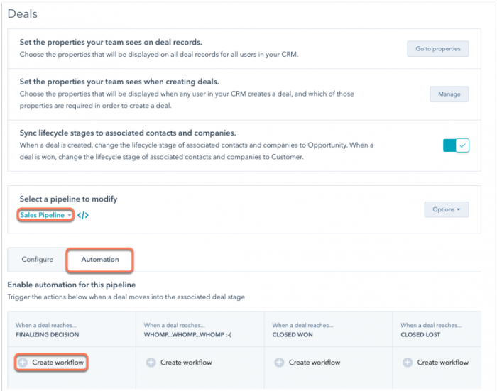 How to Create Workflow Automation Under Deals in HubSpot CRM