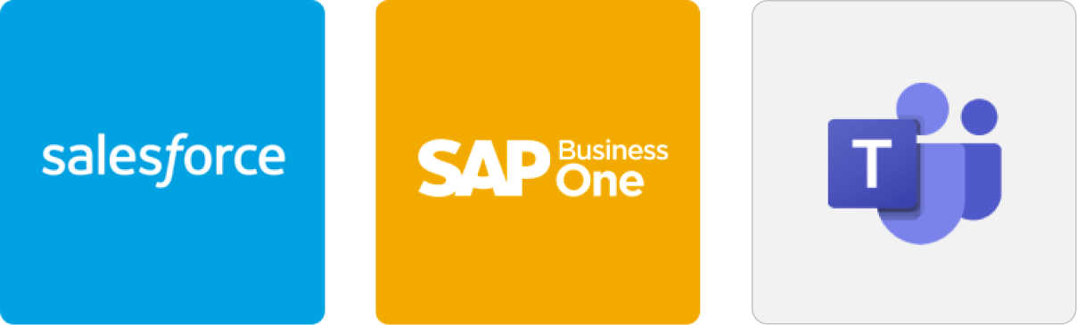 Salesforce, SAP Business One, and Microsoft Teams Integration Package