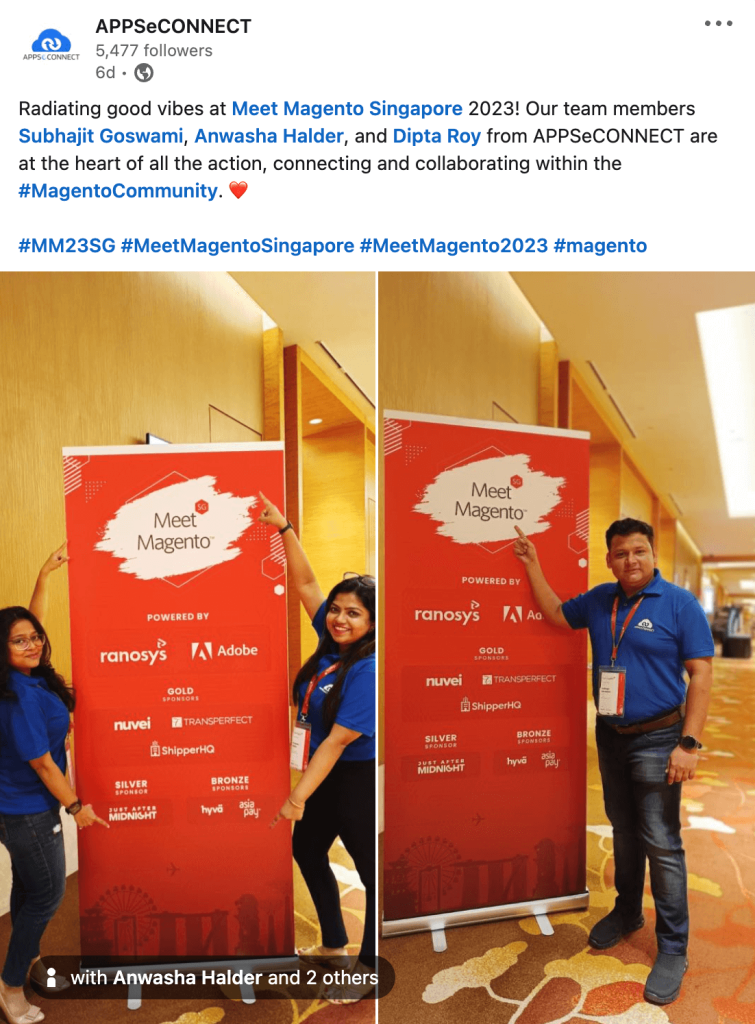 APPSeCONNECT at Meet Magento Singapore 2023