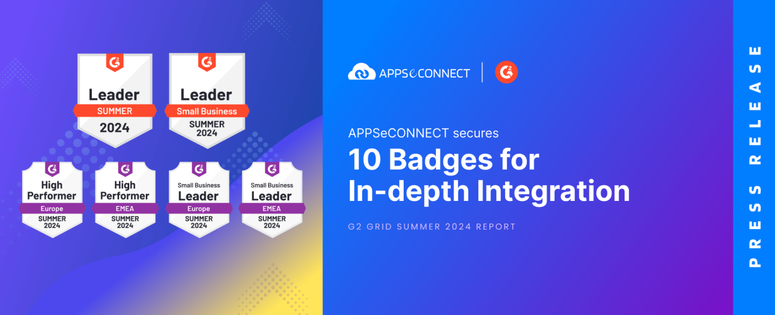 APPSeCONNECT Earns 10 Badges in G2 Summer 2024 Report